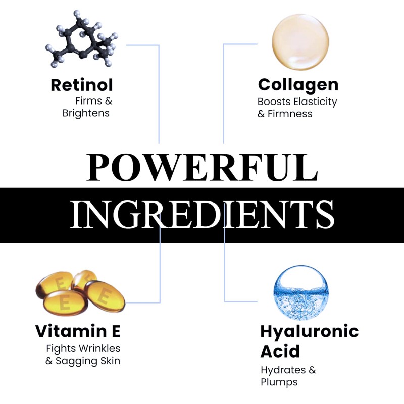 Crema humectante Retinol antienvejecimiento para la cara